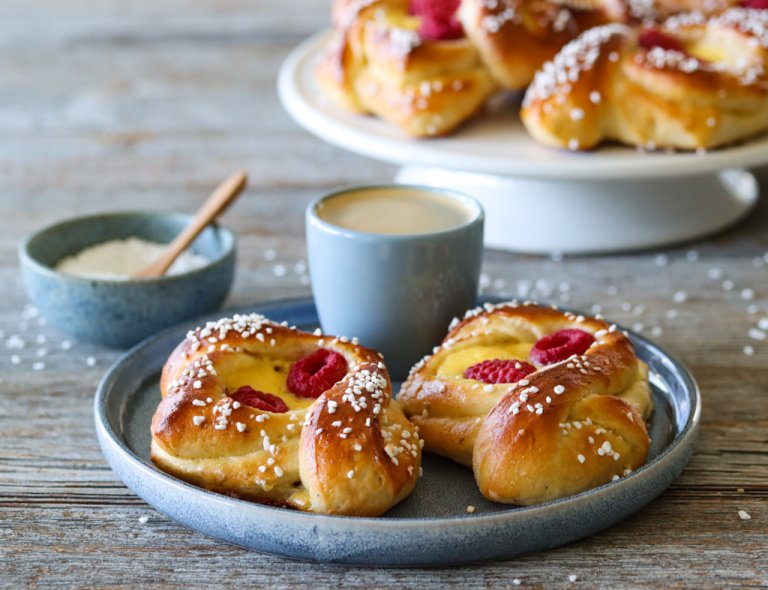 VANILJEBOLLER MED BRINGEBÆR | TRINES MATBLOGG