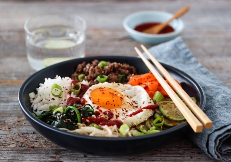 BIBIMBAP - KOREANSK «PYTT-I-PANNE» | TRINES MATBLOGG