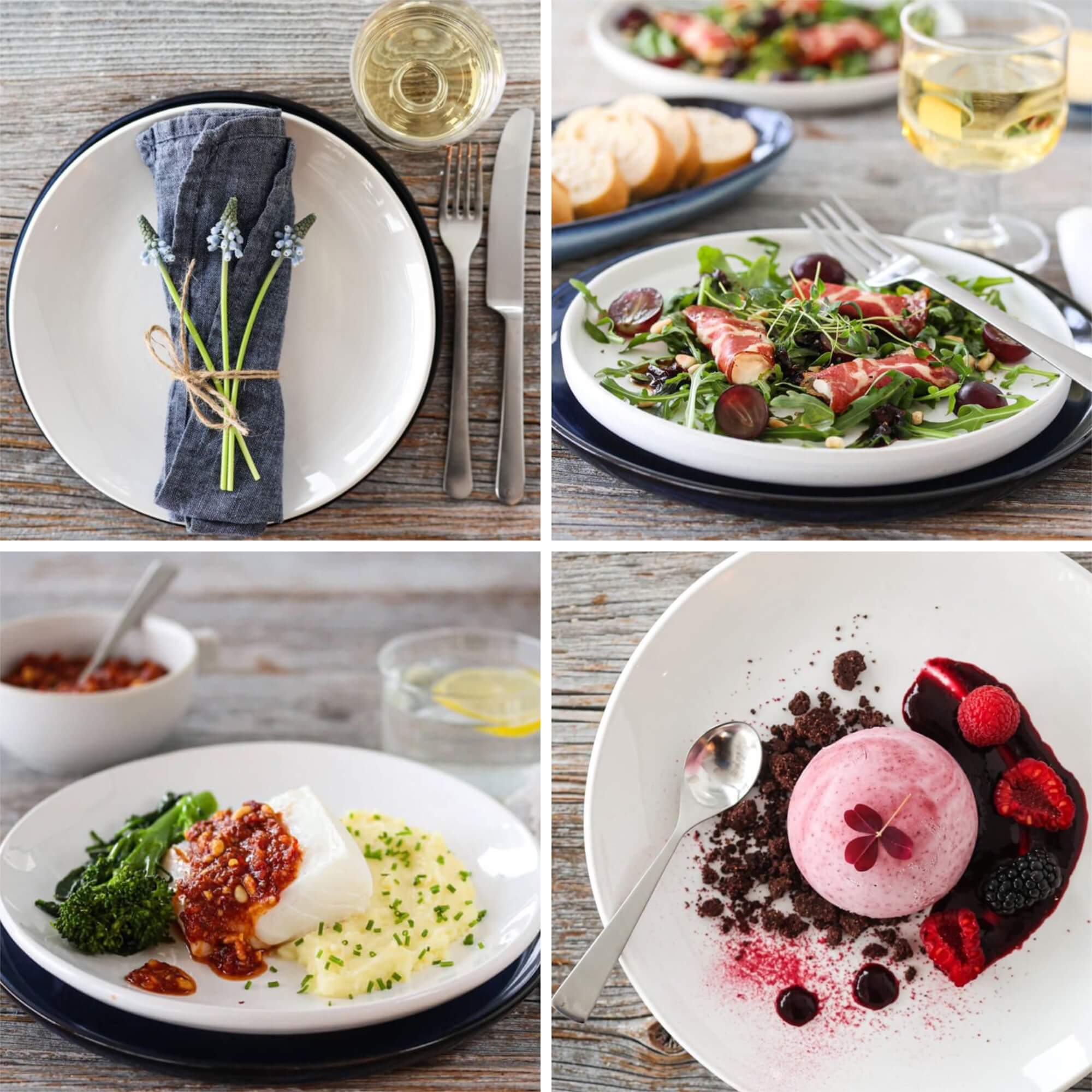 TRERETTERS MENY; COPPA- OG CHEVRèRULLER, SKREI MED TOMATPESTO OG ...